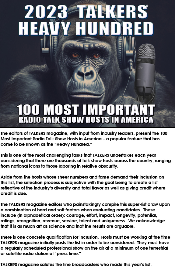 2023 Heavy Hundred - 1-25 | TALKERS magazine